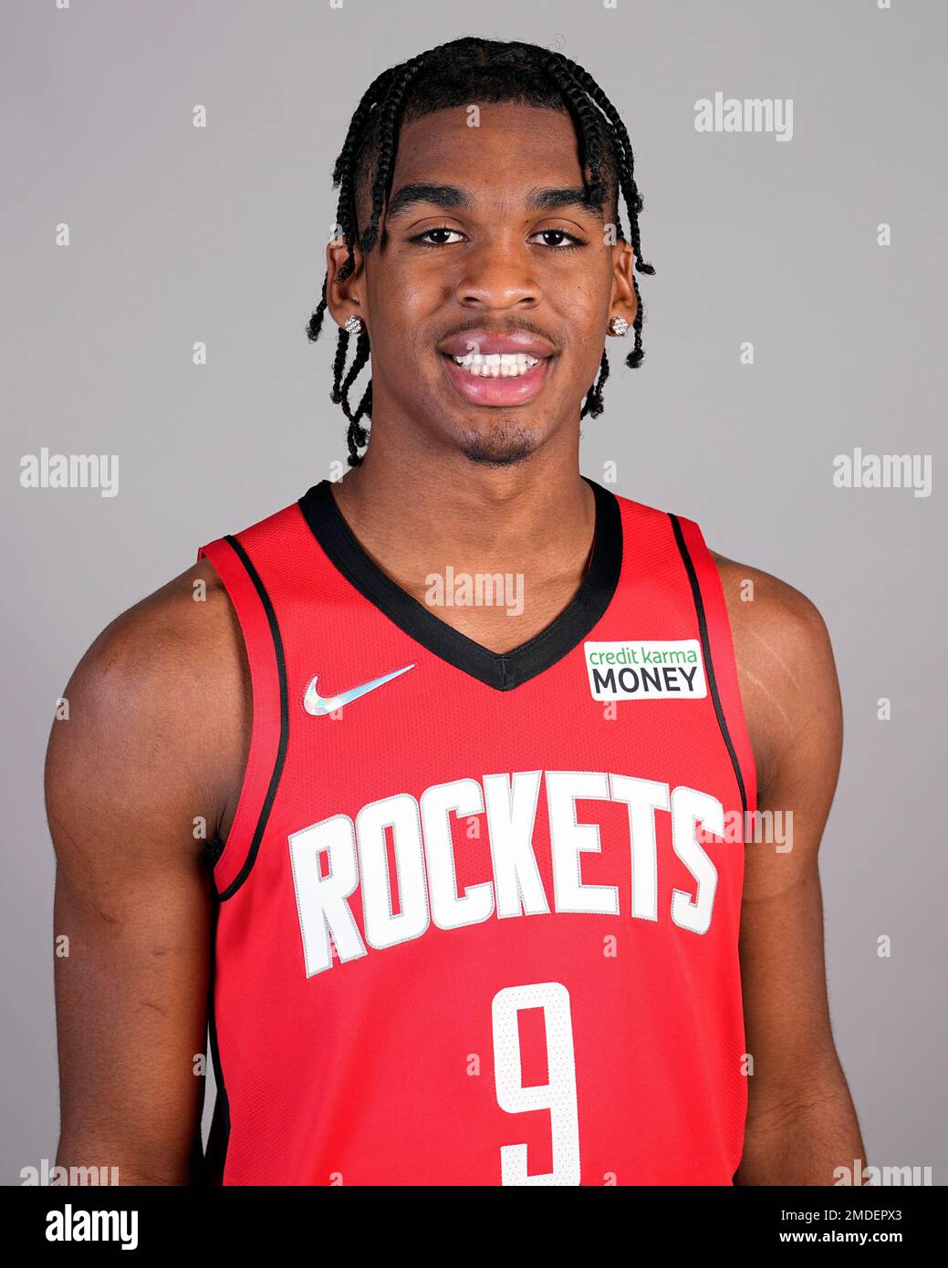 Houston Rockets' Josh Christopher poses for a photograph during an NBA ...