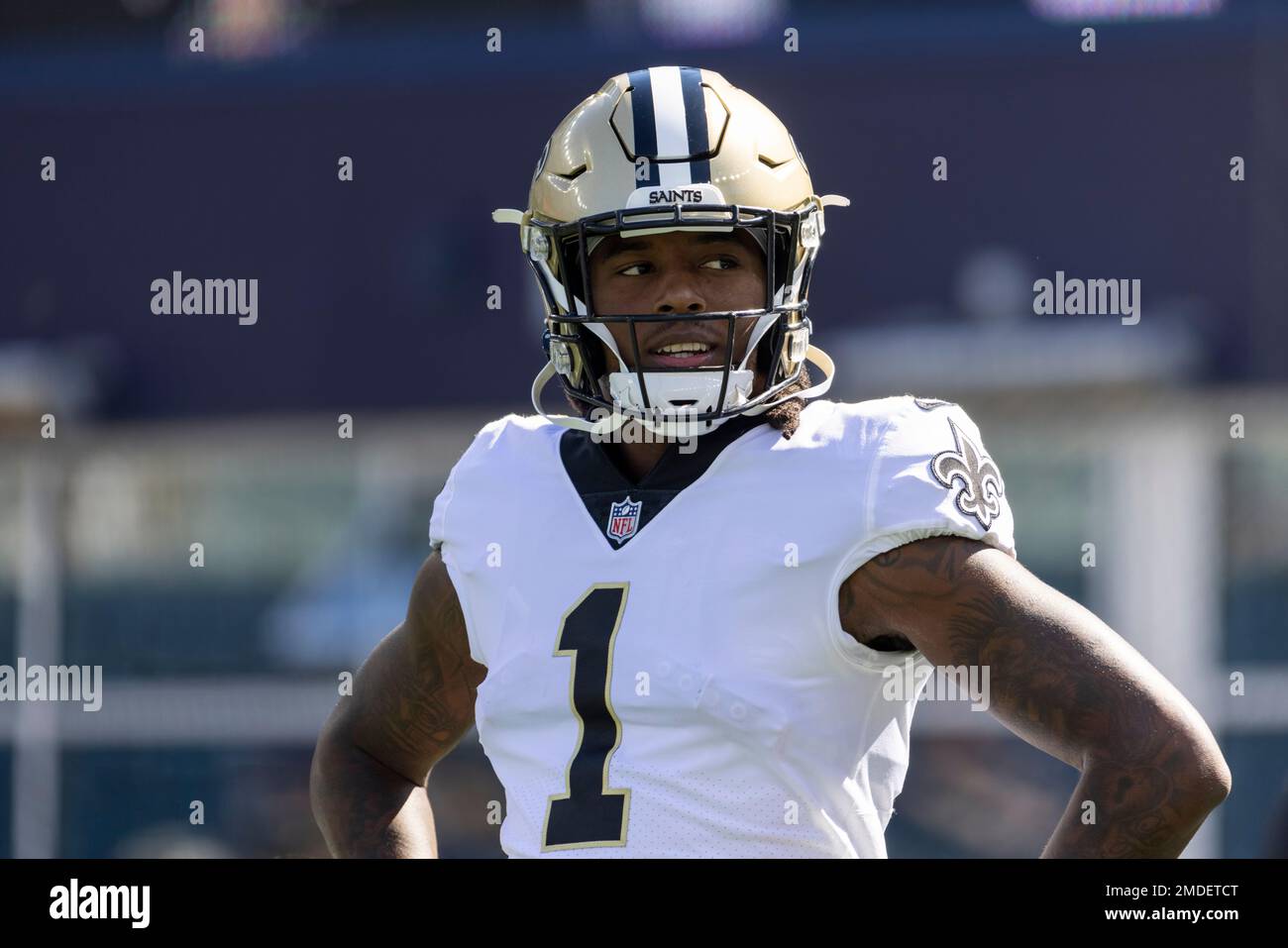 New Orleans Saints wide receiver Marquez Callaway (1) prior to an NFL ...