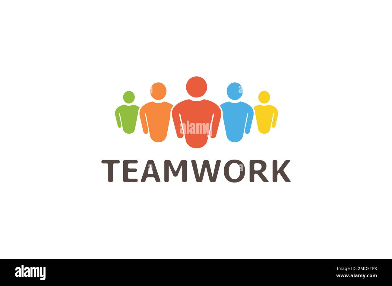 creative group of people team work crowd connection abstract characters ...