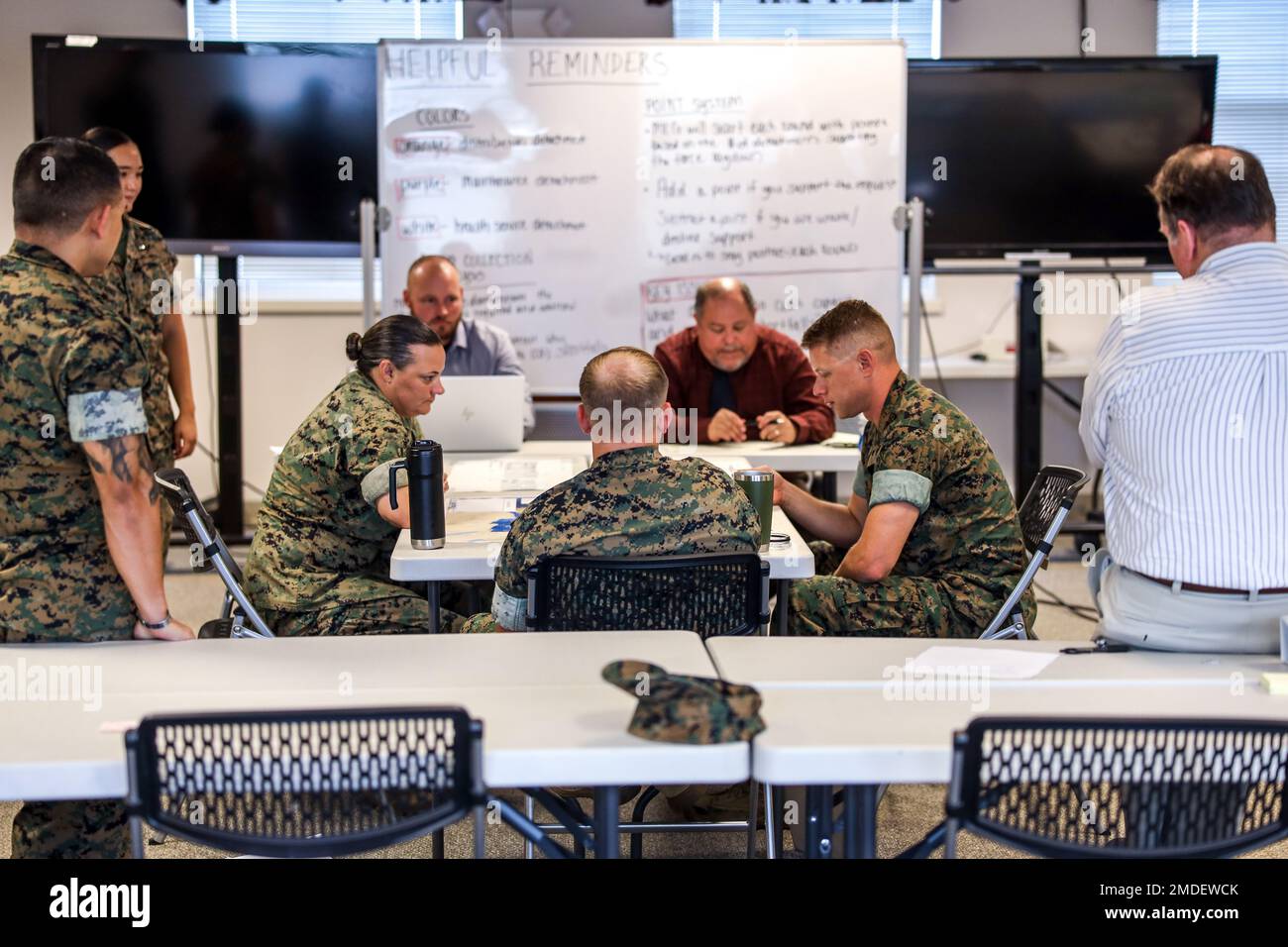 U.S. Marines with II Marine Expeditionary Force attend the Basic ...