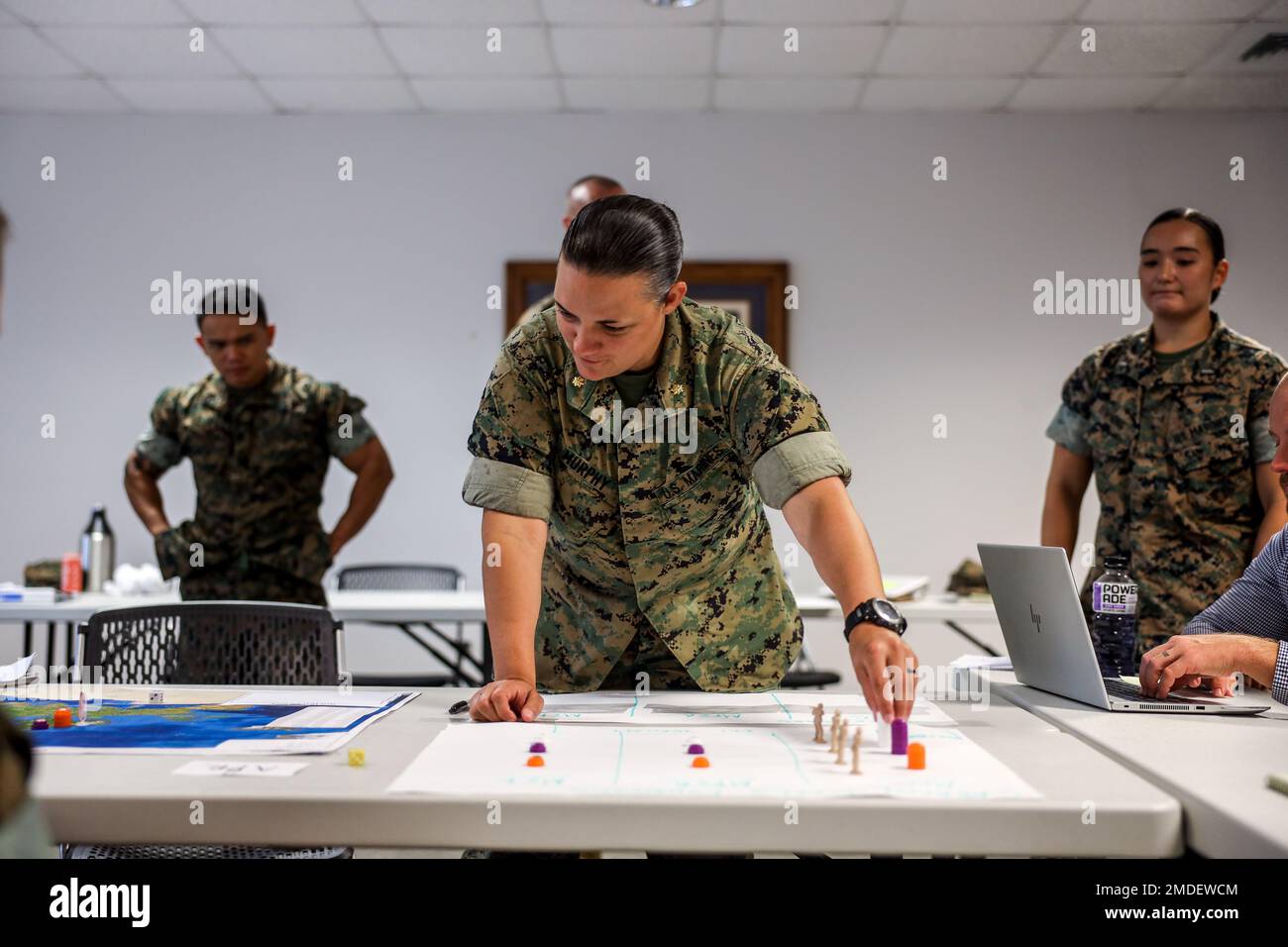 U.S. Marine Corps Maj. Sarah Murphy, a MAGTF planner assigned to 2nd ...