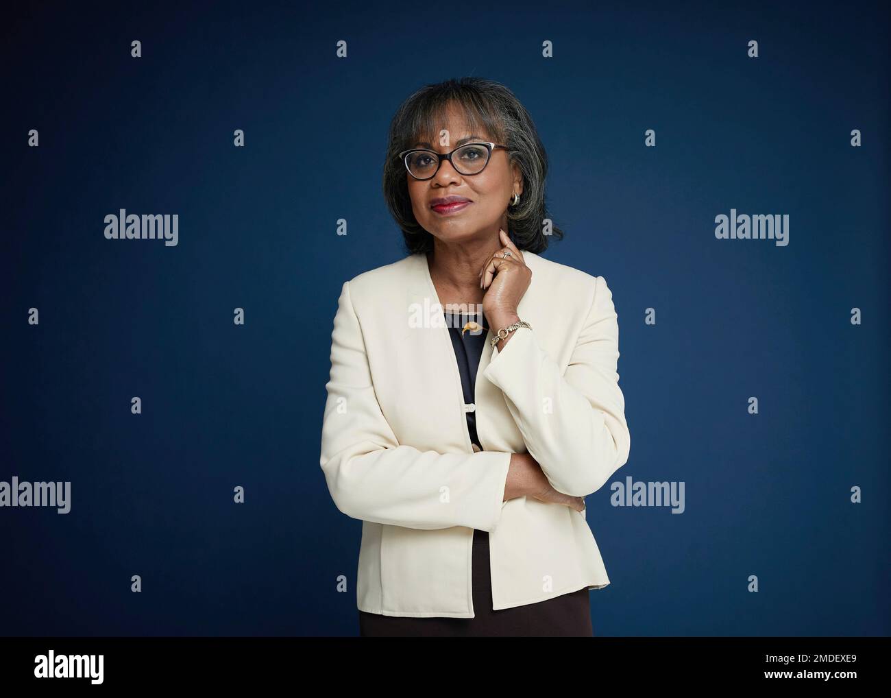 Anita Hill poses for a portrait in New York on Sept. 21, 2021 to ...