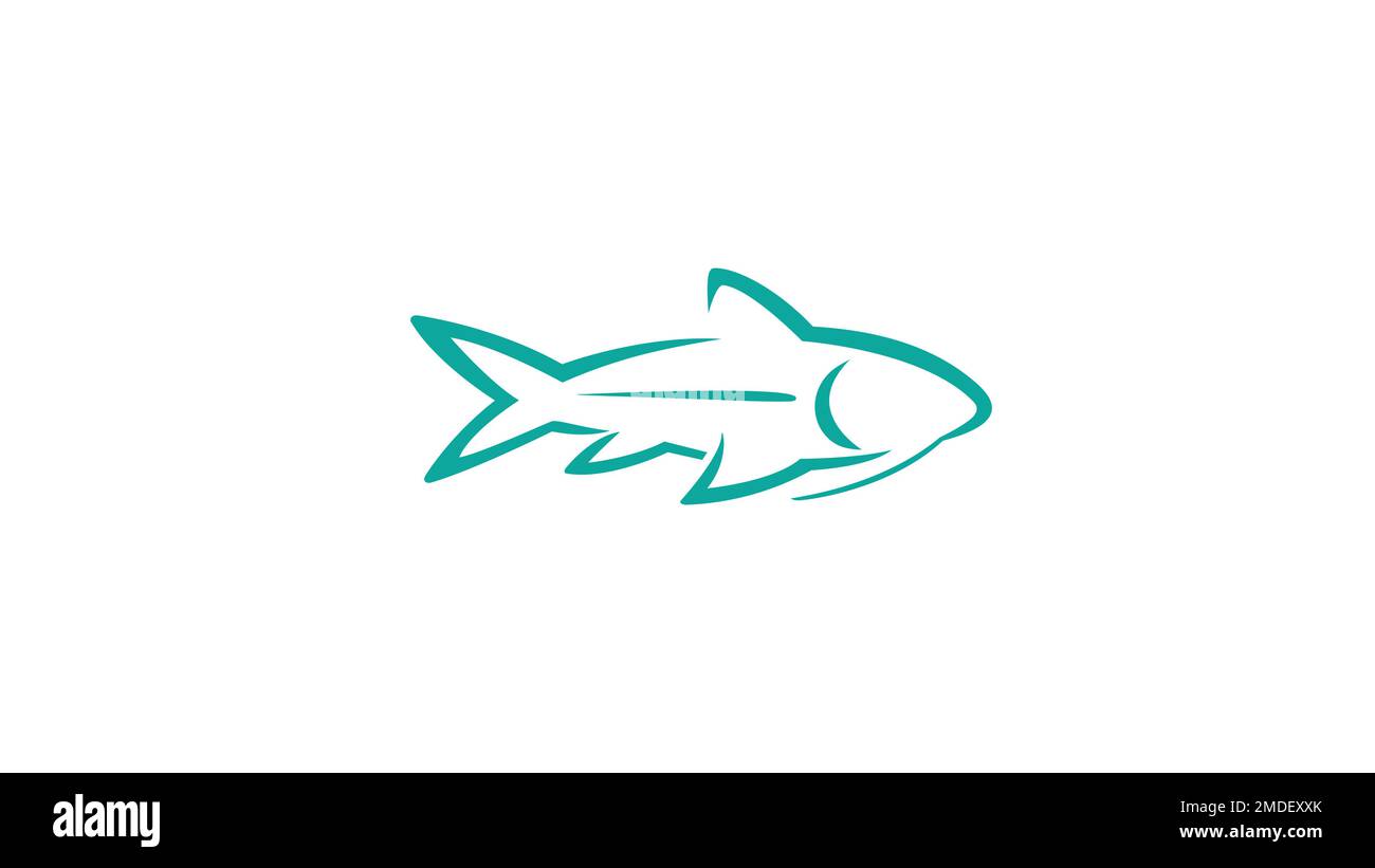 Creative Salmon Fish sketch Logo Vector Design Stock Vector Image & Art ...