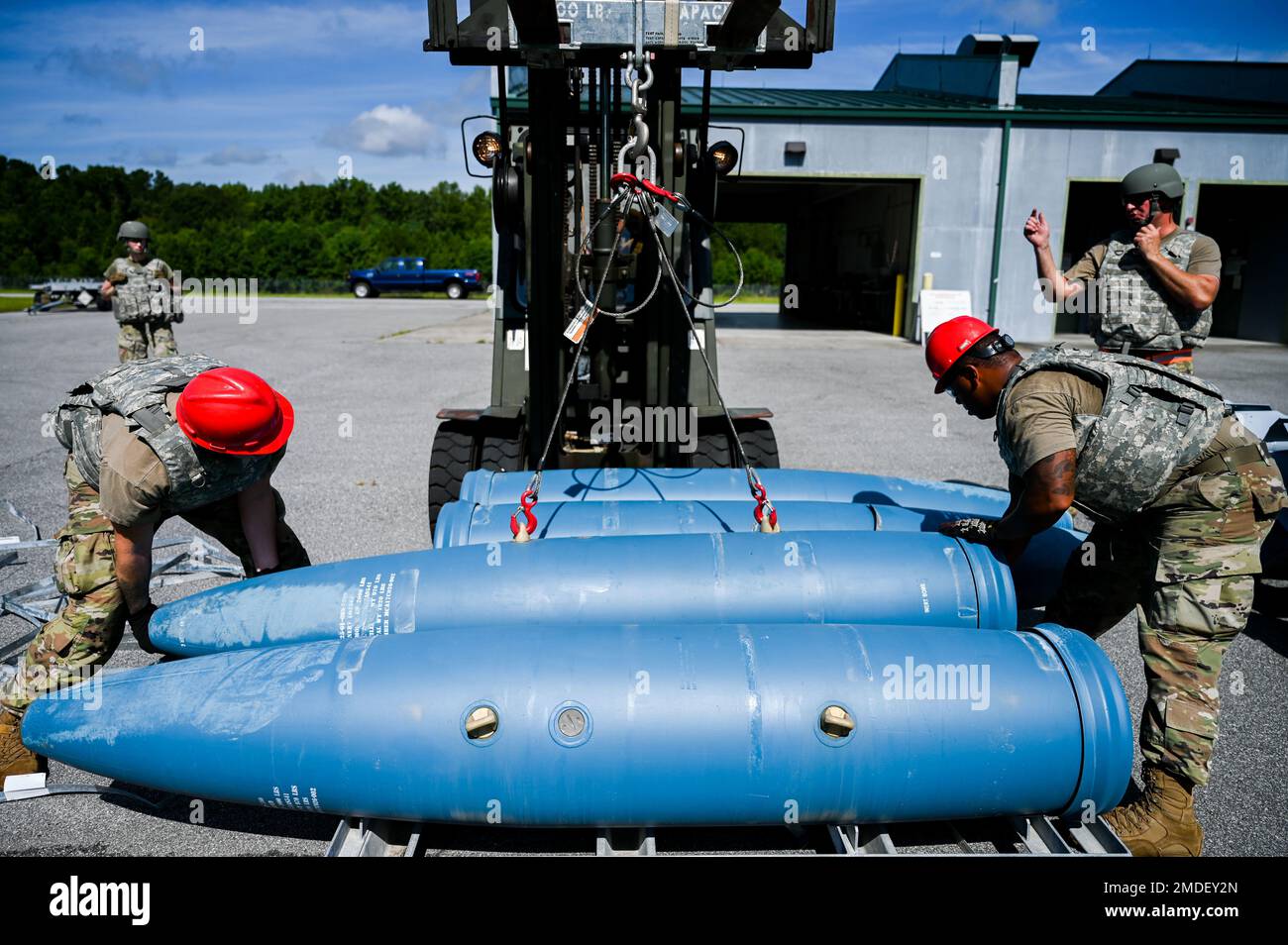 U.S. Air Force Staff Sgt. Michael Sweat, a munitions specialist with ...