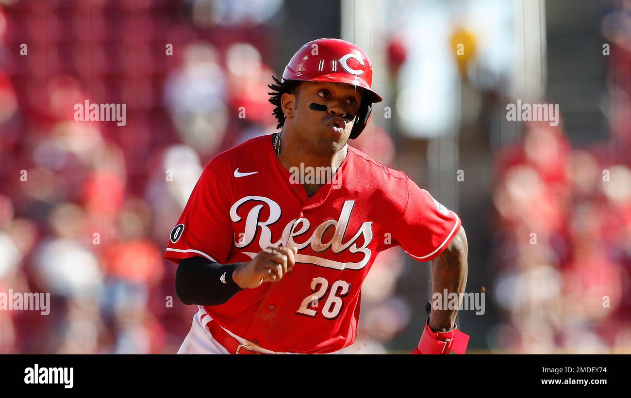 Cincinnati Reds' Nick Castellanos plays against the Washington ...