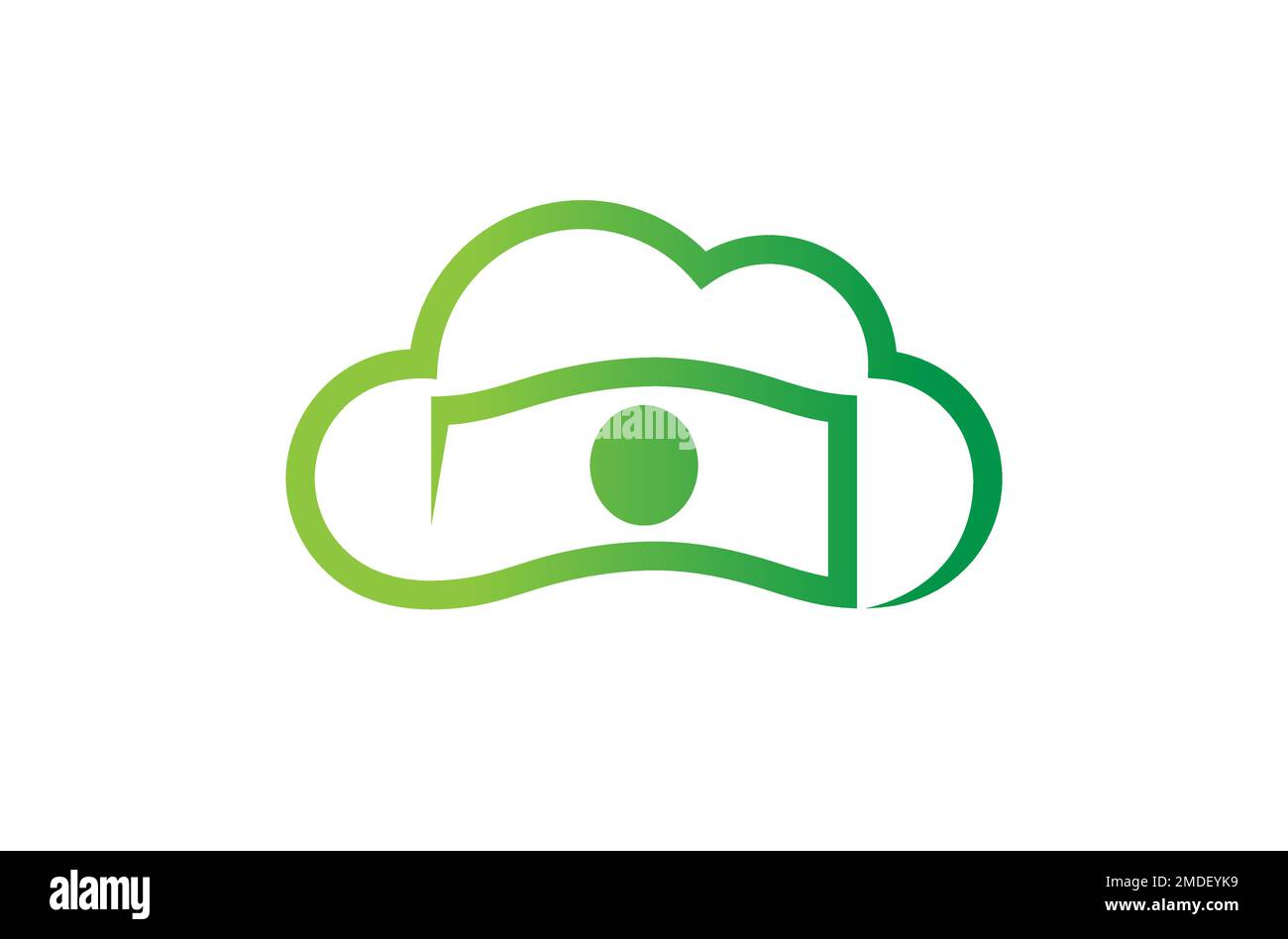 creative cloud dollar money logo vector design symbol icon illustration ...