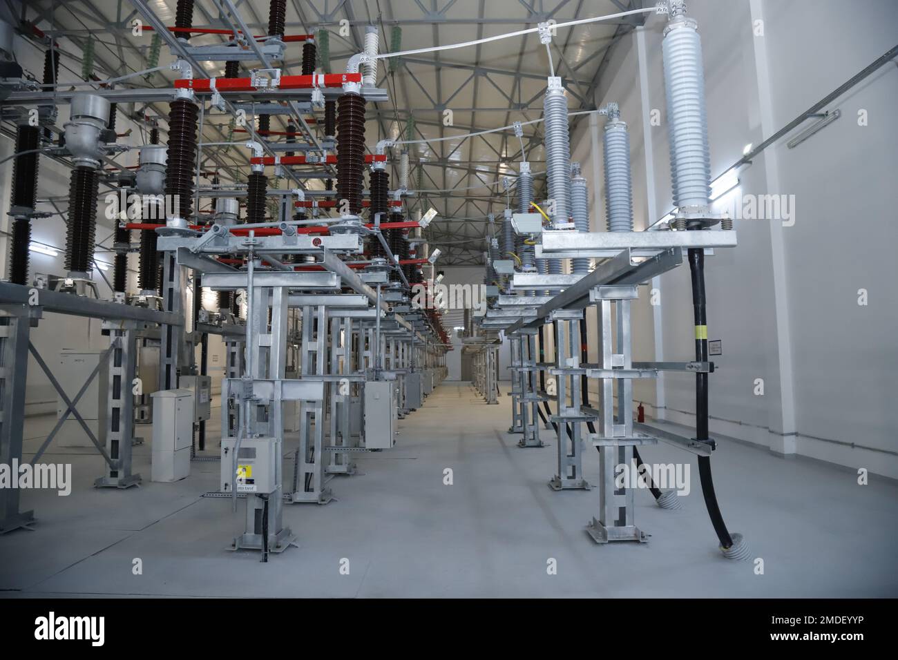 An interior of electrical substation Stock Photo - Alamy