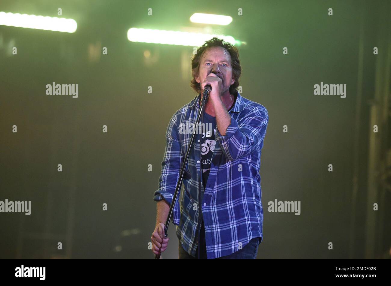 Eddie Vedder of Pearl Jam performs during the 2021 Ohana Festival on ...