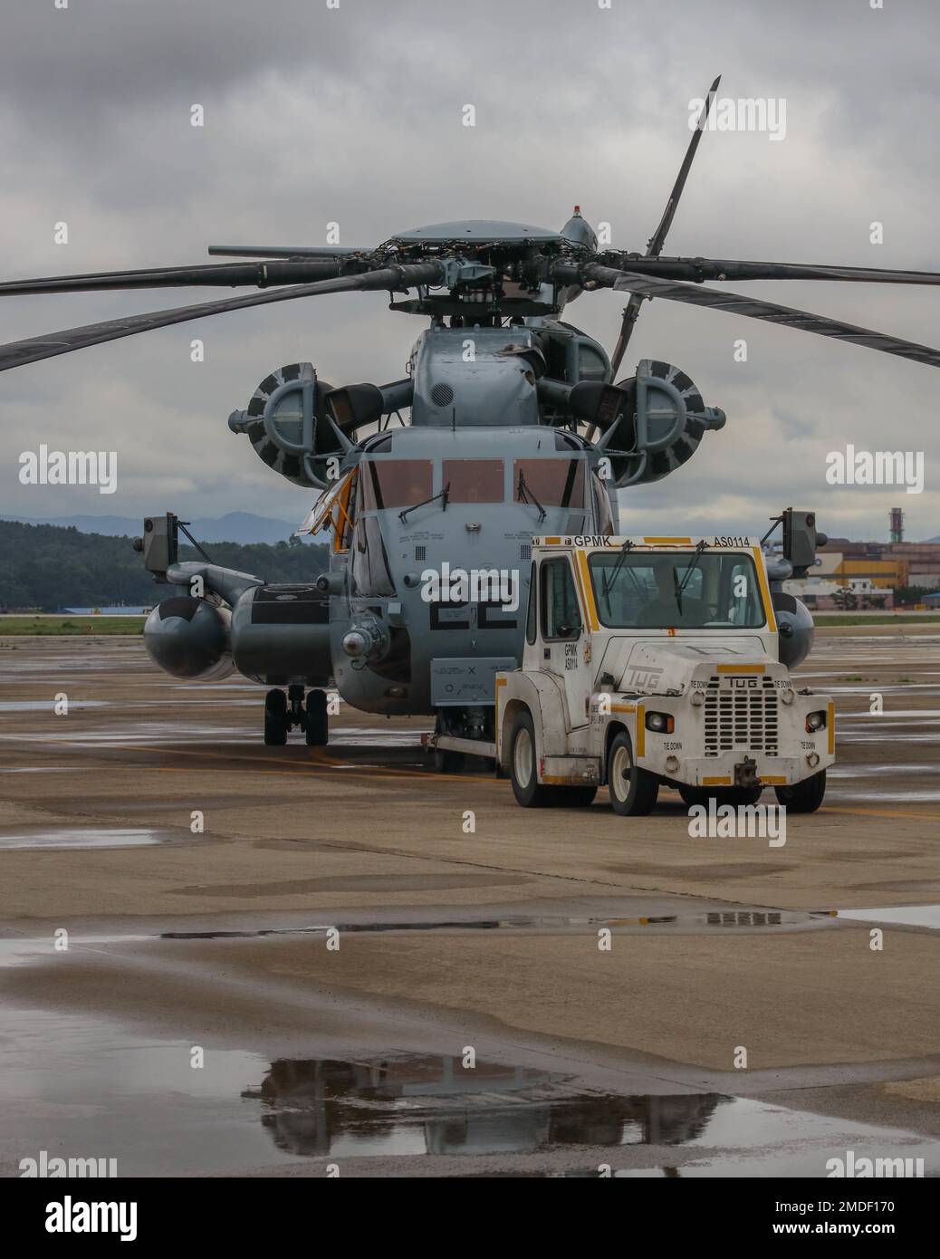 A U.S. Marine Corps CH-53E Super Stallion helicopter assigned to Marine ...