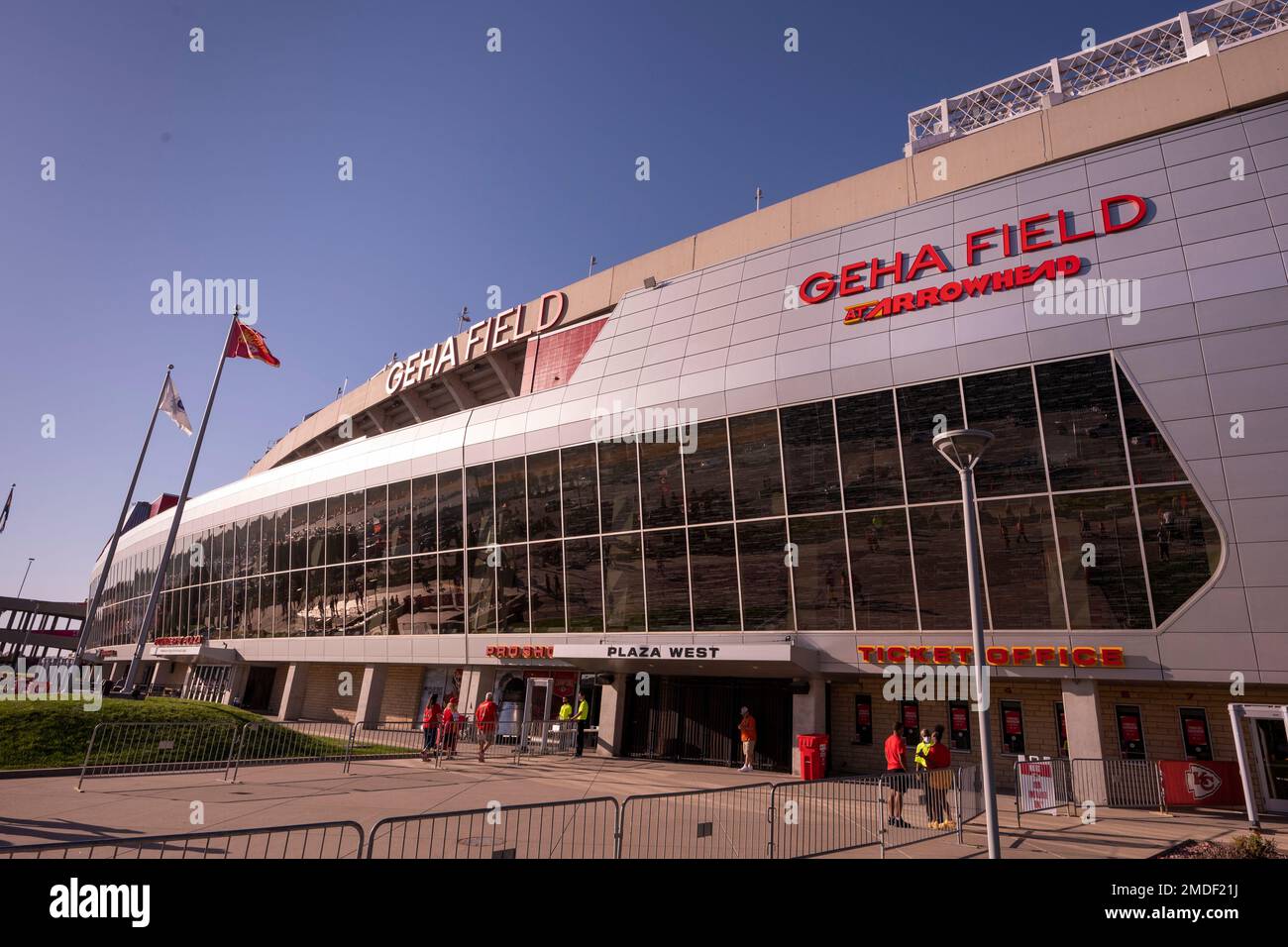 GEHA Field at Arrowhead Stadium, before an NFL football game between ...