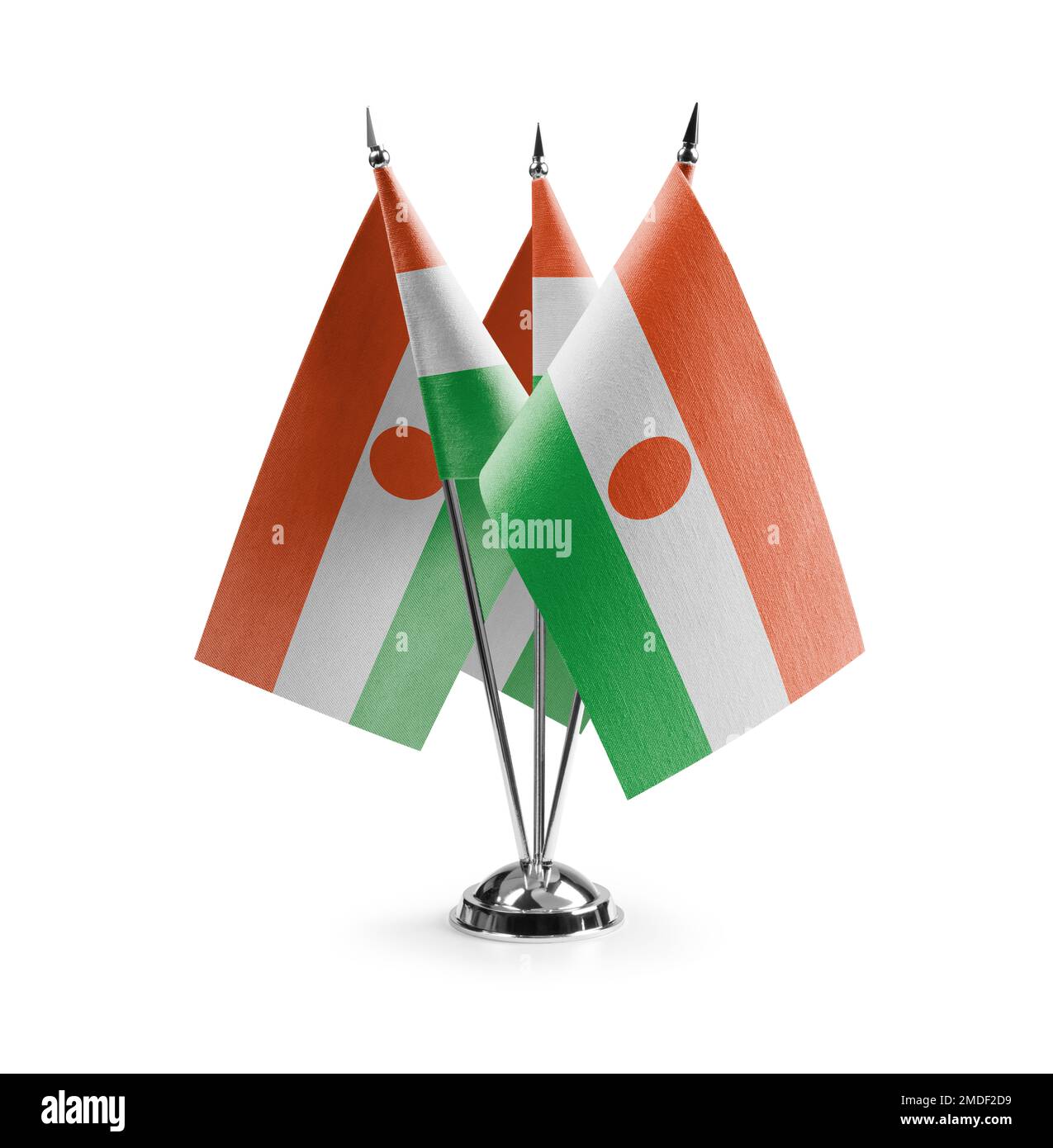 Small national flags of the Niger on a white background Stock Photo - Alamy