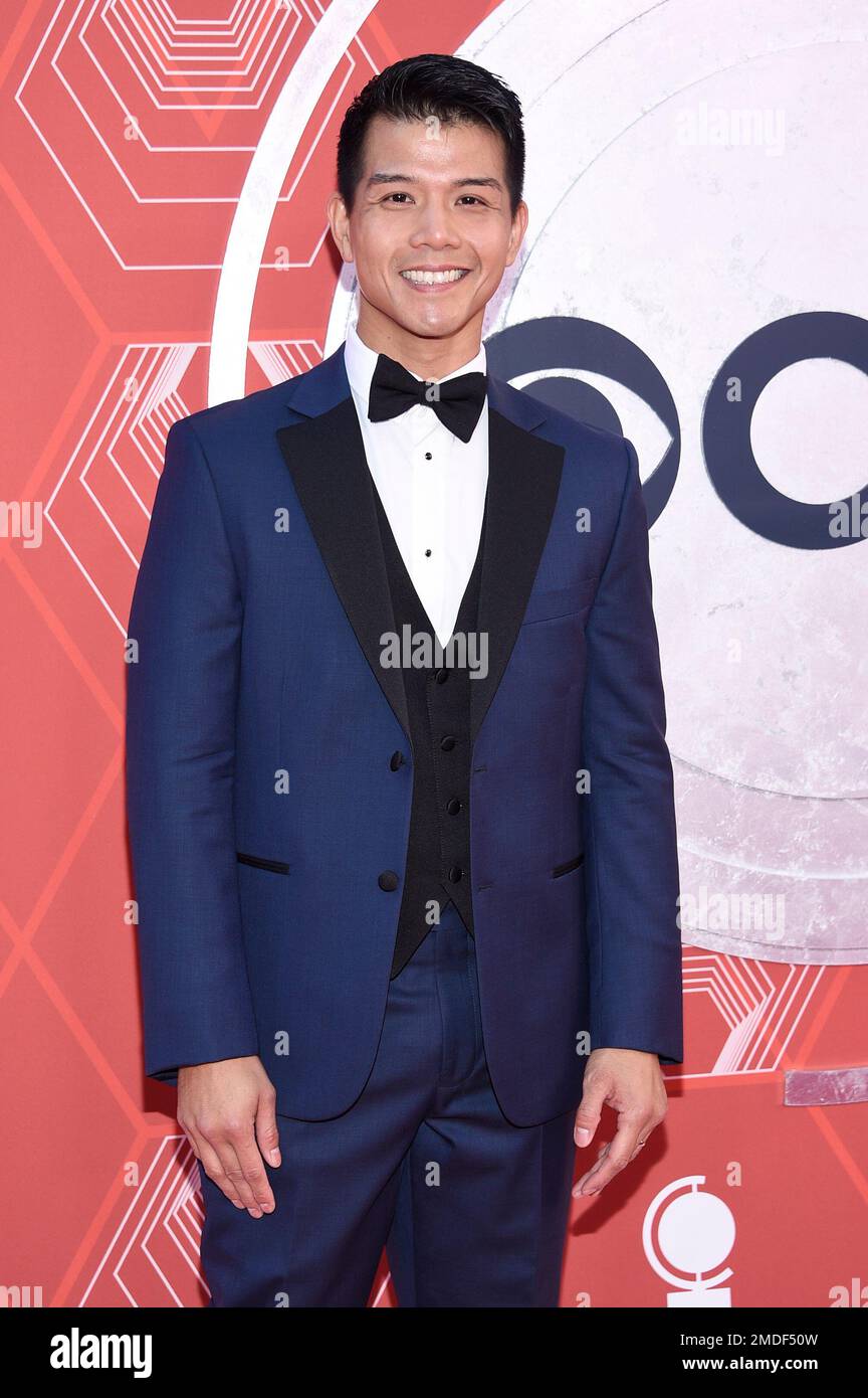 Telly Leung arrives at the 74th annual Tony Awards at Winter Garden ...