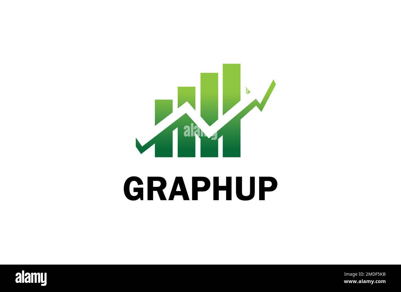 arrow bar stats finance banking progress symbol vector logo design icon ...