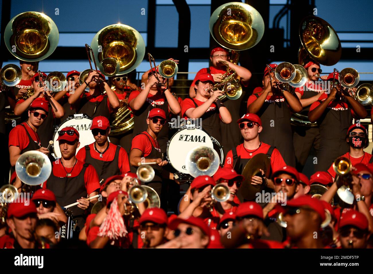 The Spirit of Houston performs during the first half of an NCAA college ...