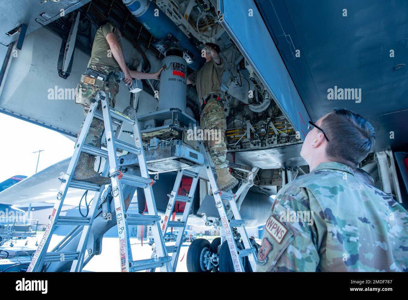 U.S. Air Force Airmen from the 28th Aircraft Maintenance Squadron ...