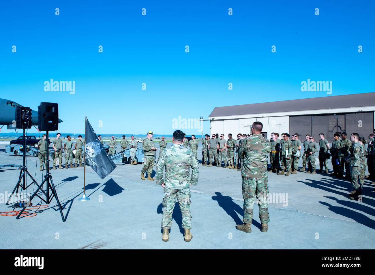 U.S. Air Force Airmen from the 28th Aircraft Maintenance Squadron are ...
