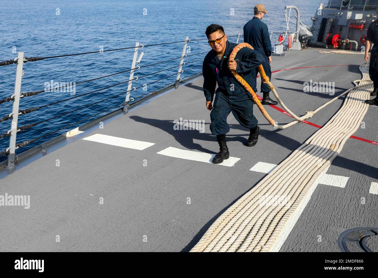 220722-N-HP061-0004 BRUNEI BAY, Brunei (July 22, 2022) Seaman Jordan ...