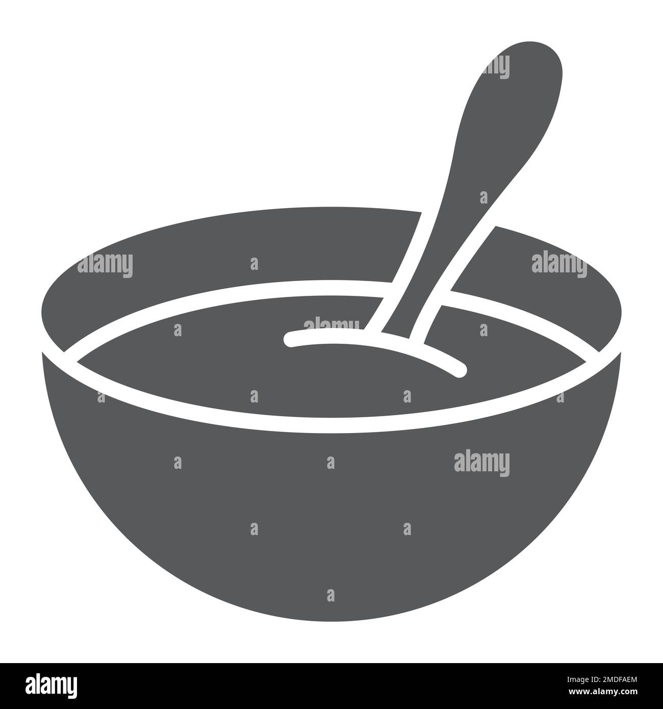 Kid eating oatmeal Stock Vector Images - Alamy