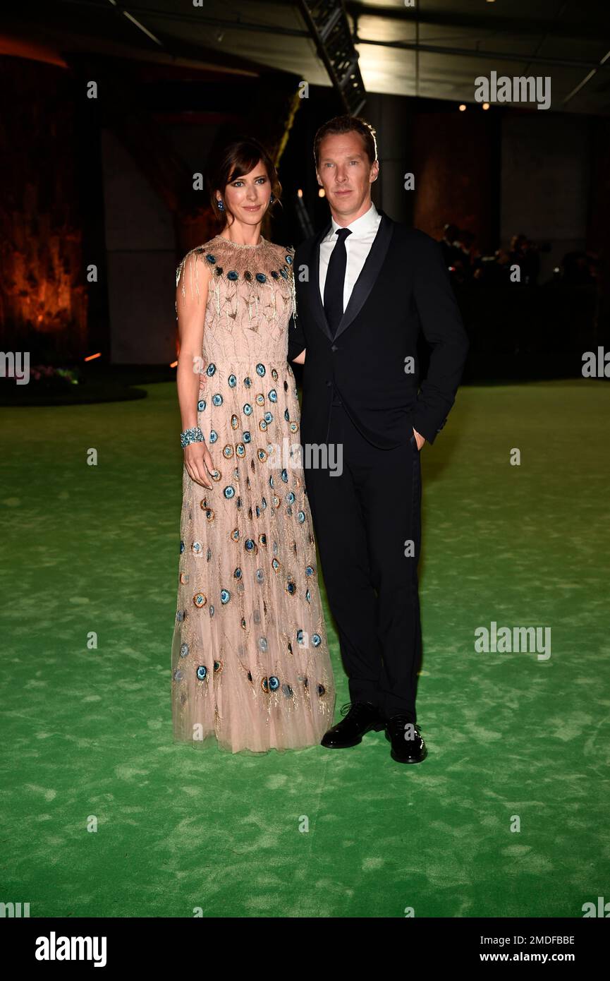 Benedict Cumberbatch, right, and Sophie Turner seen at the Academy ...