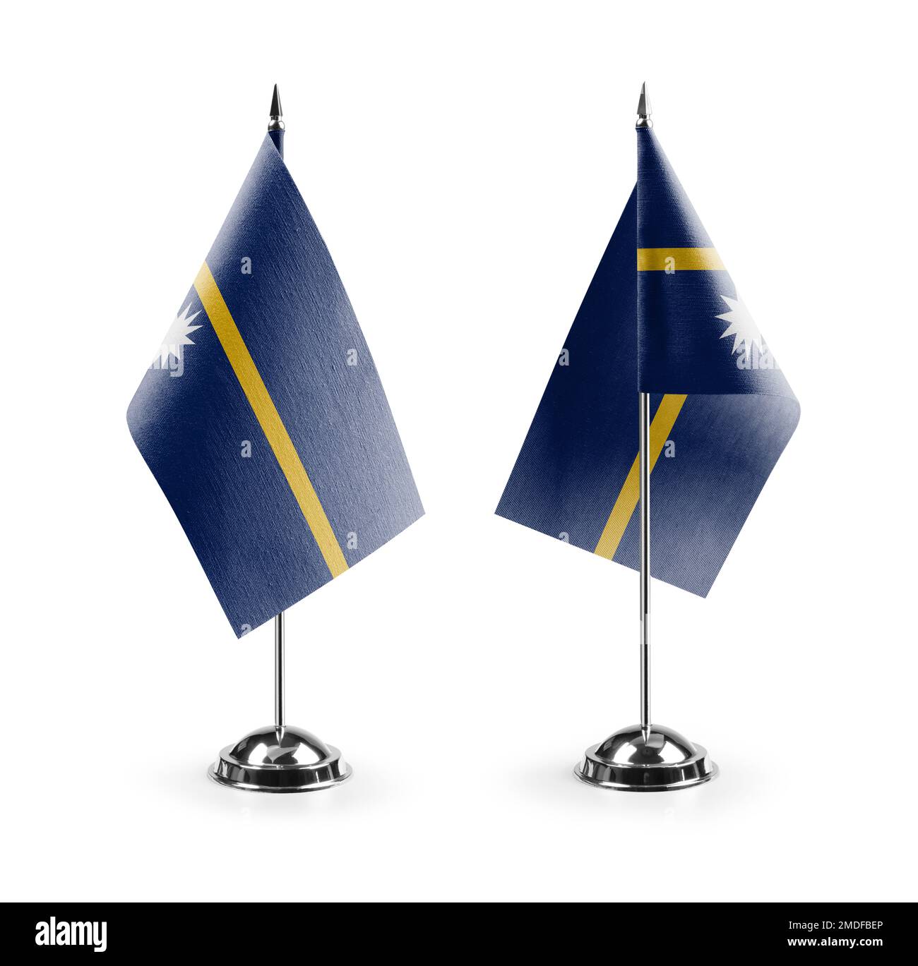 Small national flags of the Nauru on a white background Stock Photo - Alamy