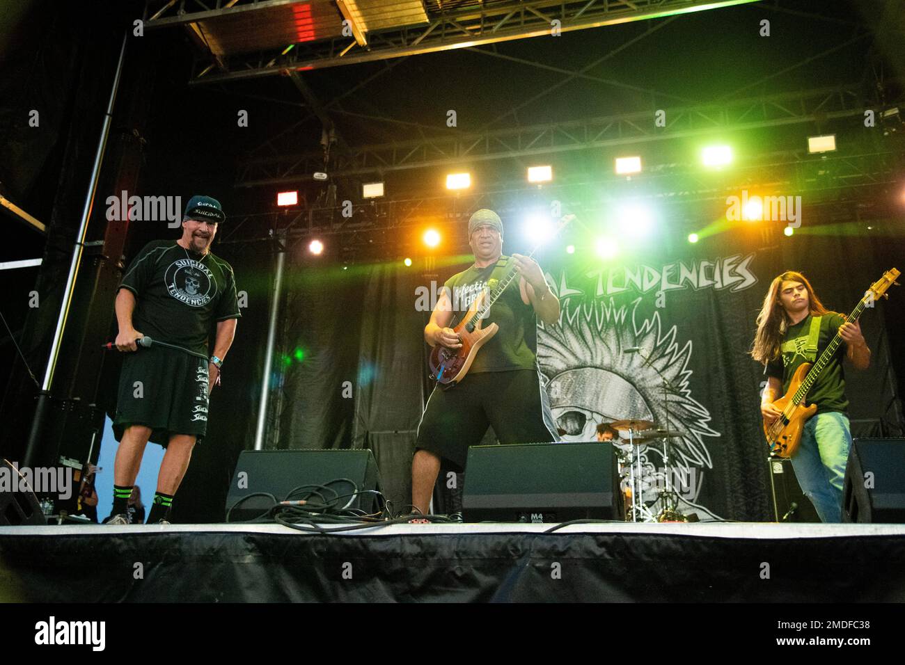 Mike Cyco Miko Muir, left, Dean Pleasants, and Tye Trujillo of Suicidal ...