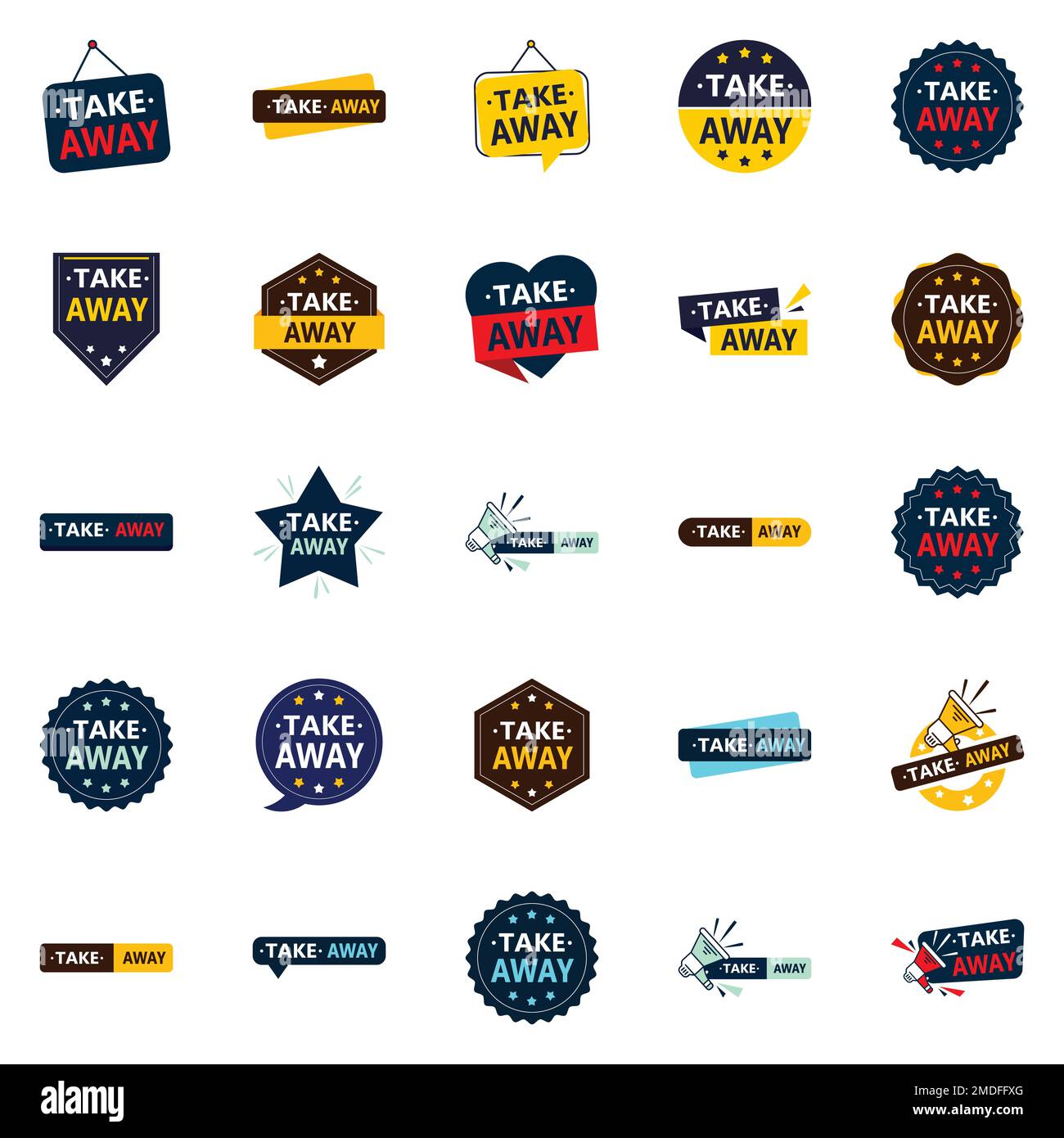 Takeaway food outlets Cut Out Stock Images & Pictures - Alamy