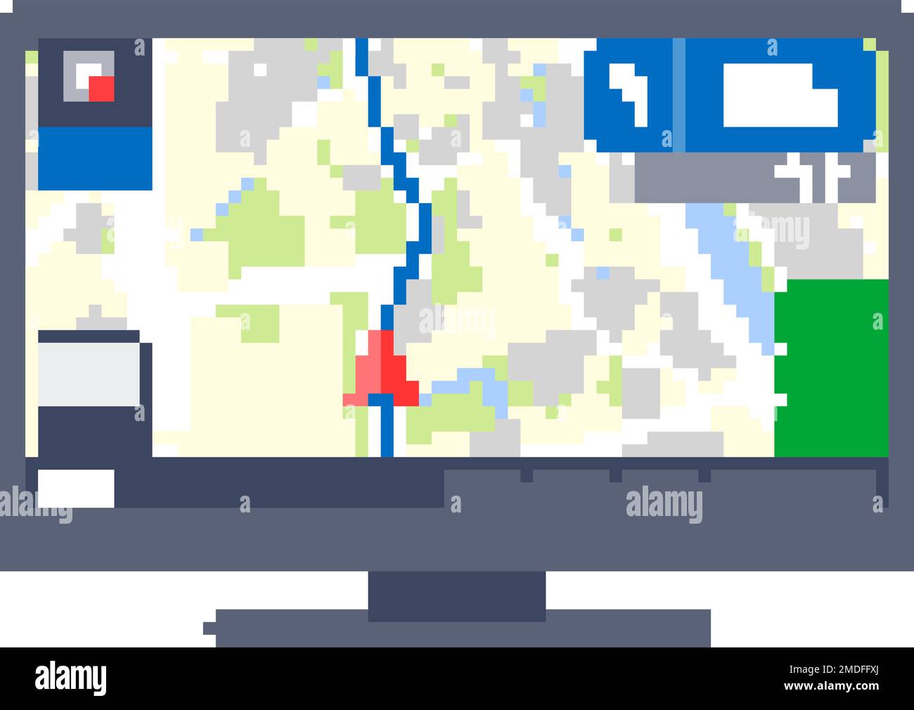 Car navigation. Vector illustration that is easy to edit Stock Vector ...