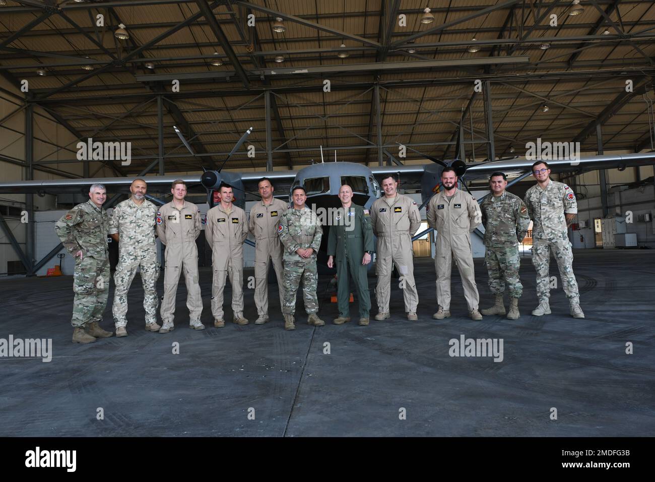The 39th Air Base Wing command team poses together with Polish Military ...