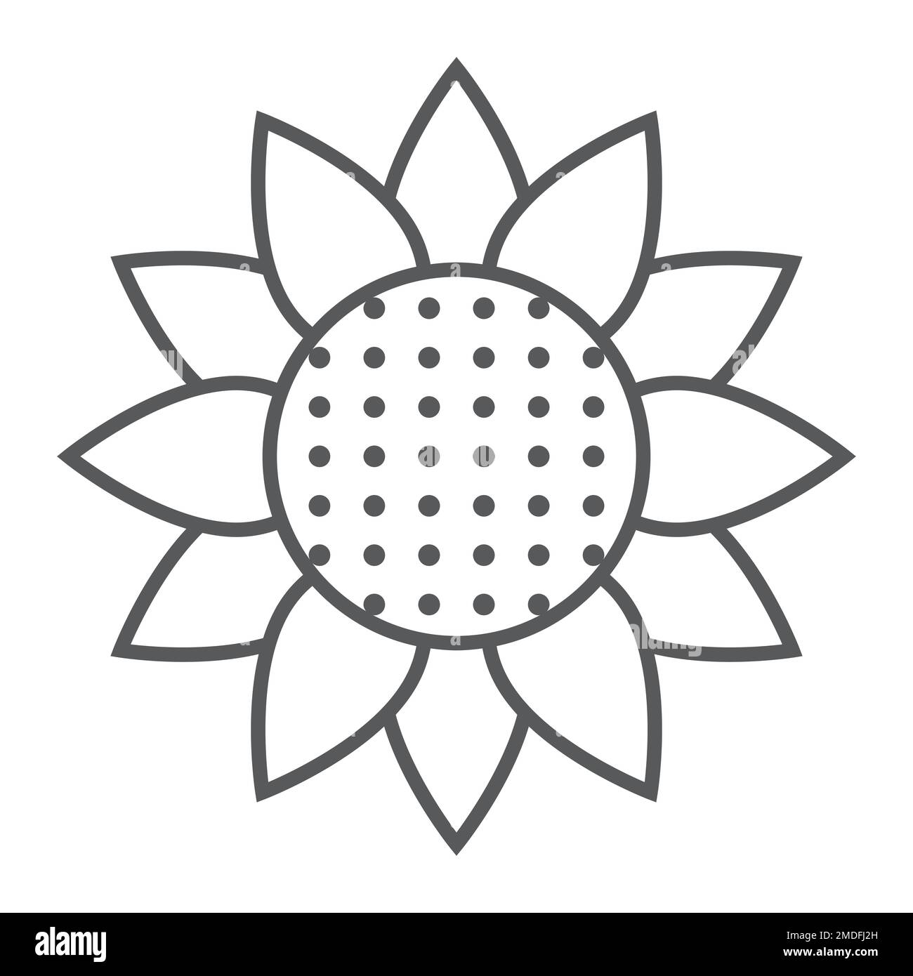 Sunflower petal detail Stock Vector Images - Alamy