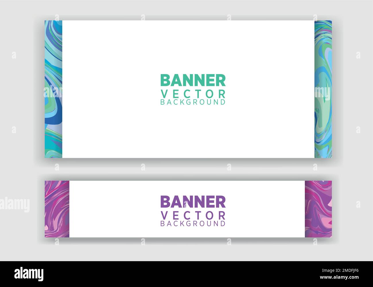 Vector abstract graphic design Banner. Vector horizontal banner ...