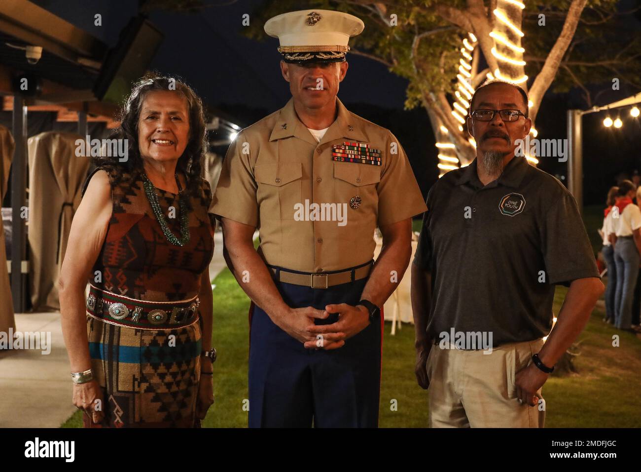 Virginia Nelson, left, a liaison representative for the Navajo Nation ...