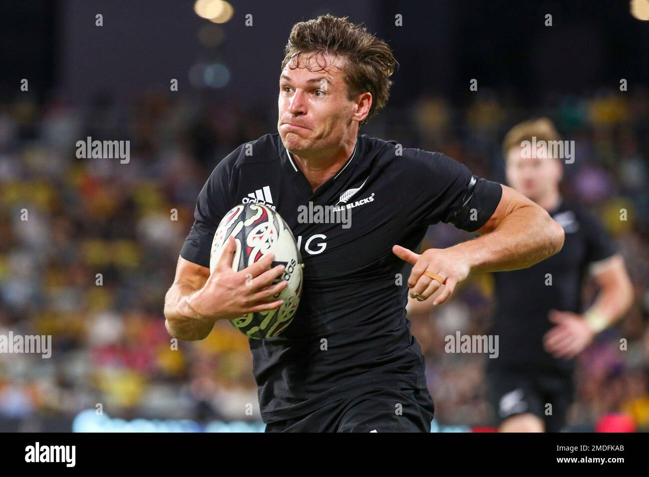 New Zealand's George Bridge makes a run during the Rugby Championship ...