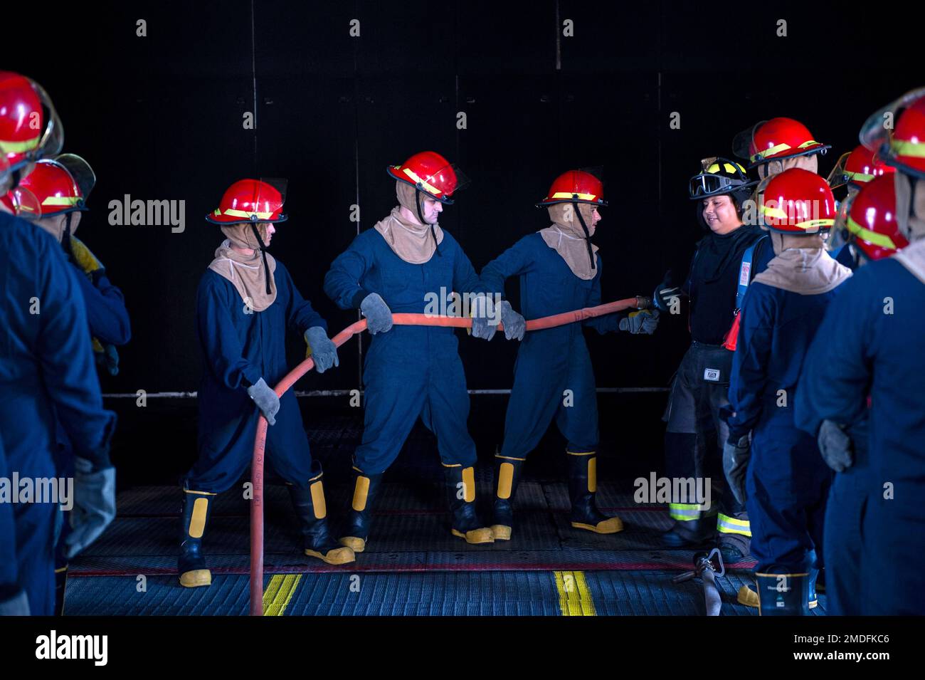 Sailors assigned to Pre-Commissioning Unit (PCU) John F. Kennedy (CVN ...