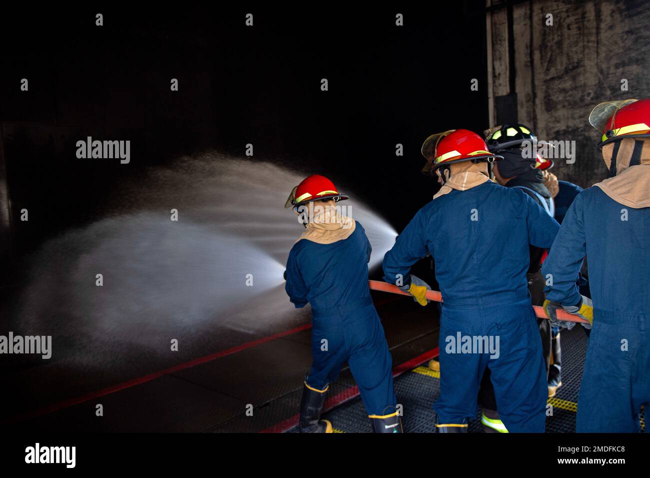 Sailors assigned to Pre-Commissioning Unit (PCU) John F. Kennedy (CVN ...
