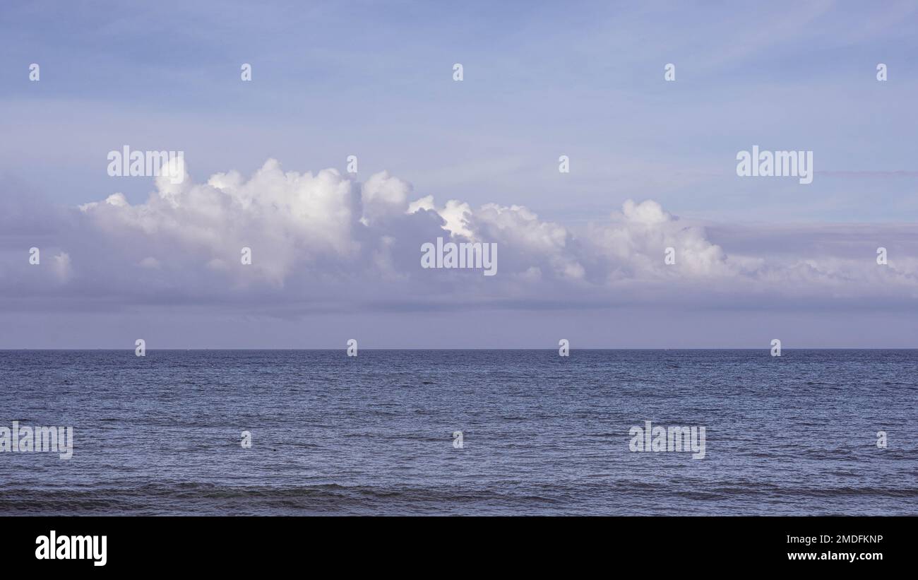 Atmosphere panorama real photo beautiful summer white cloud clear pale ...