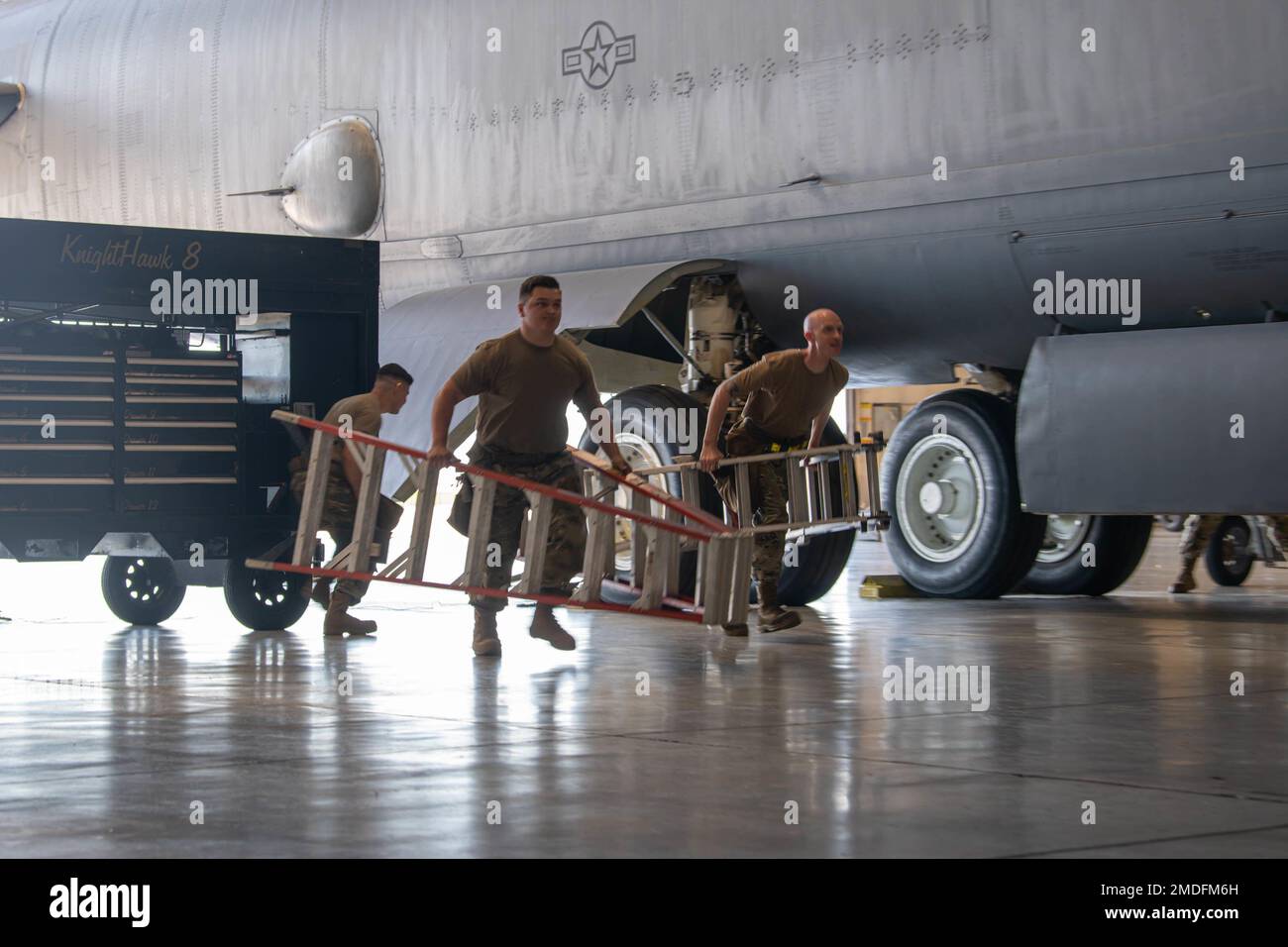 5th Aircraft Maintenance Squadron Weapons Load Crew team sprint to ...