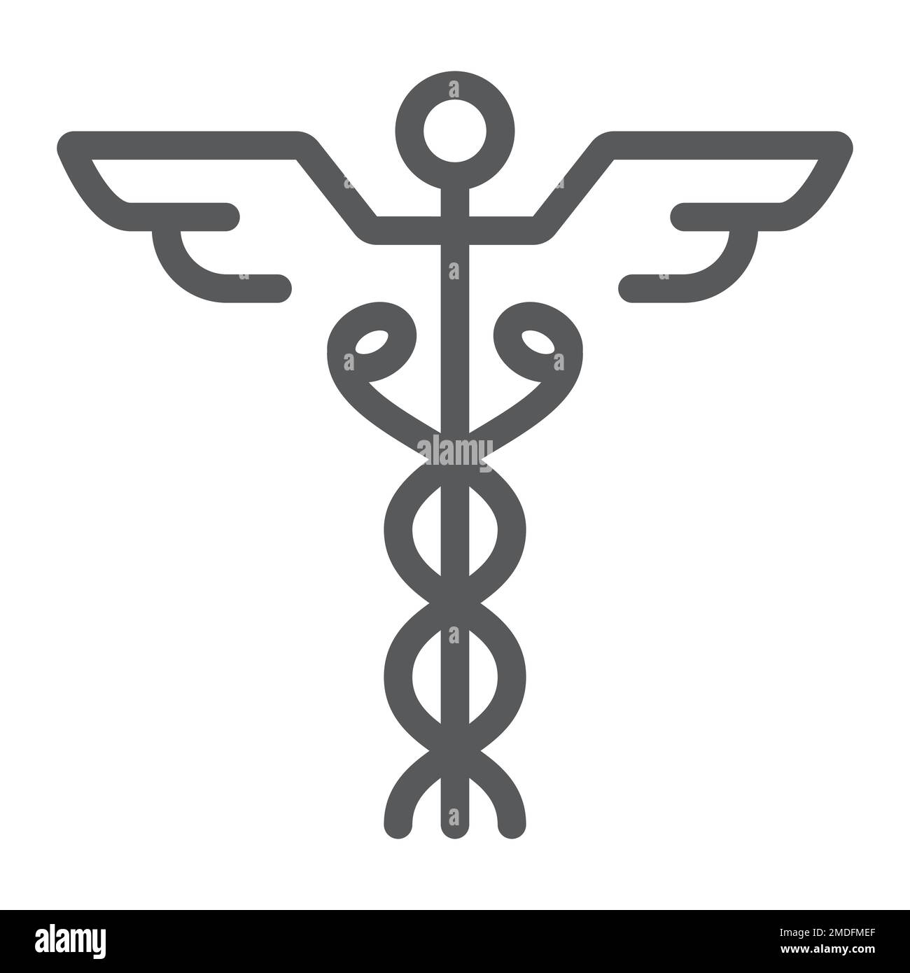 Caduceus medical icon hi-res stock photography and images - Alamy