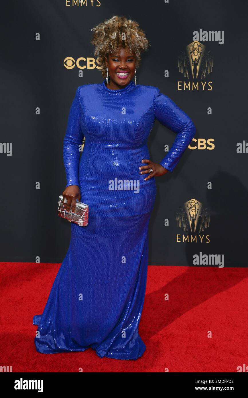 Akilah Green arrives at the 73rd Emmy Awards at the JW Marriott on ...