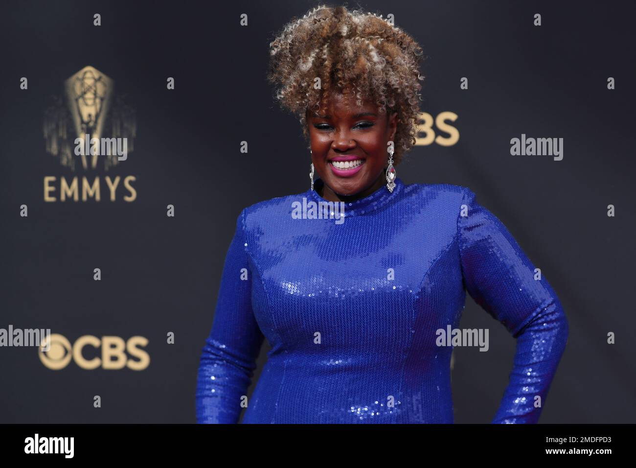 Akilah Green arrives at the 73rd Emmy Awards at the JW Marriott on ...
