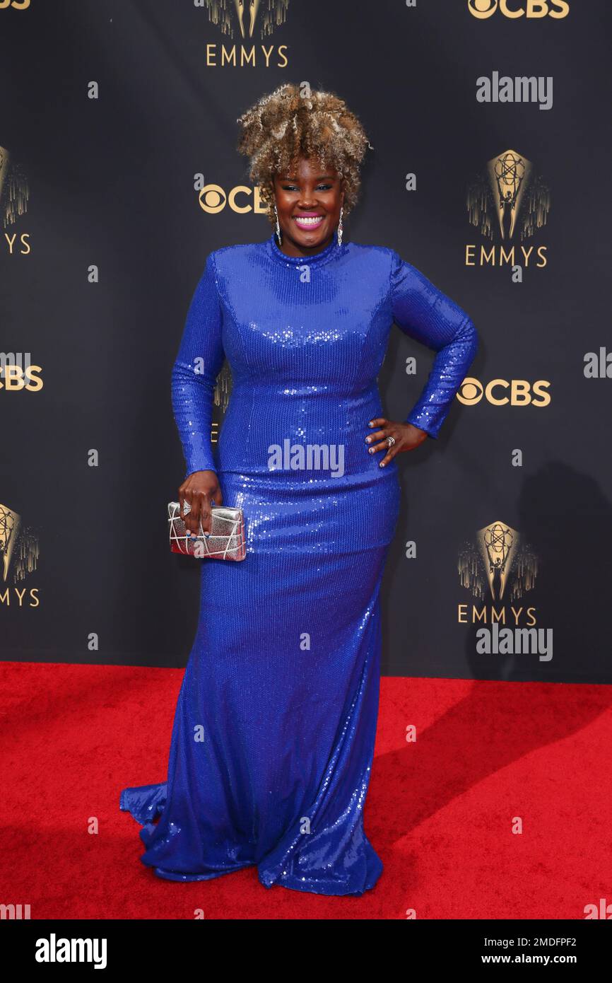 Akilah Green arrives at the 73rd Emmy Awards at the JW Marriott on ...