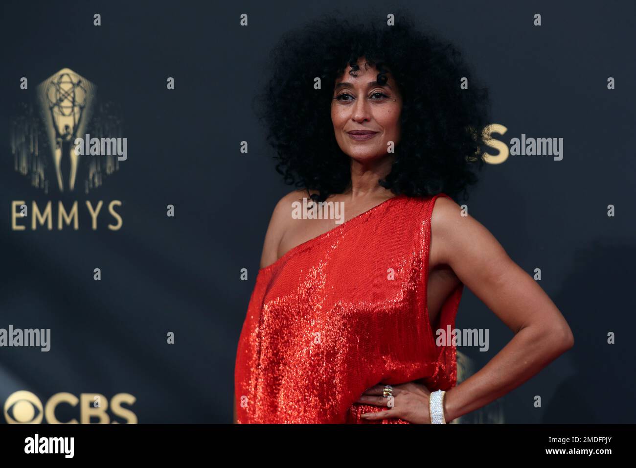 Tracee Ellis Ross arrives at the 73rd Emmy Awards at the JW Marriott on ...