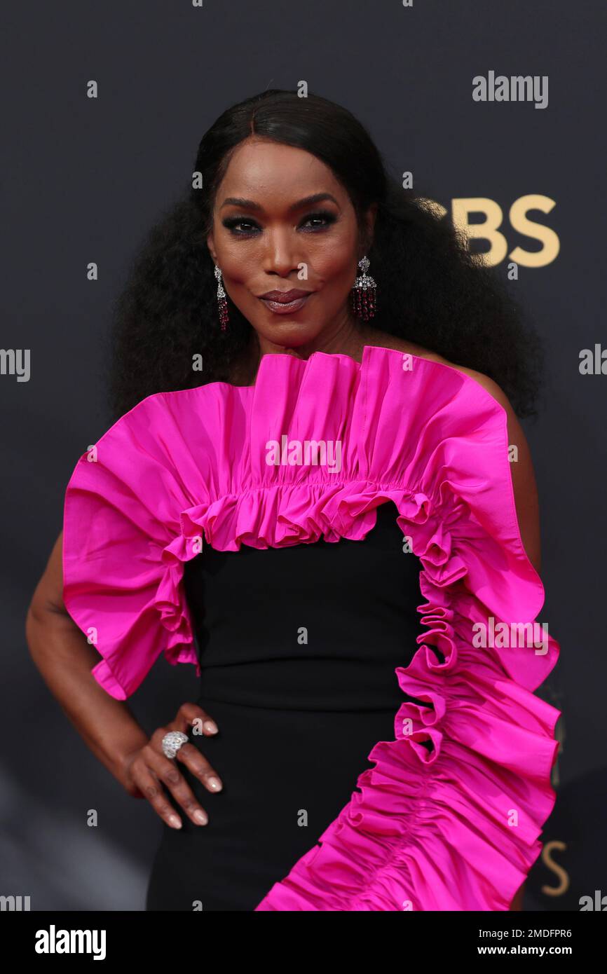 Angela Bassett arrives at the 73rd Emmy Awards at the JW Marriott on ...