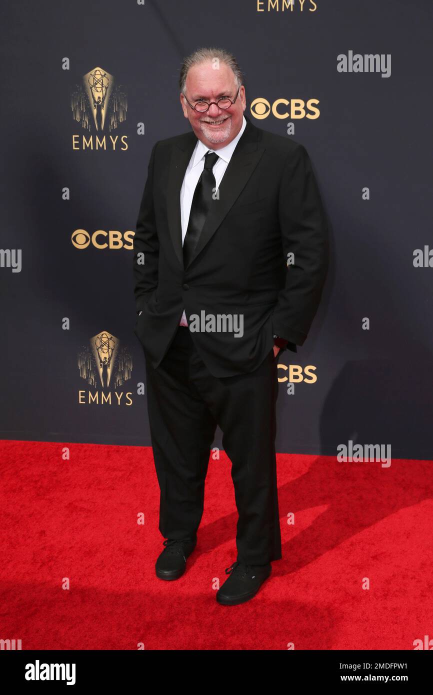 Bruce Miller arrives at the 73rd Emmy Awards at the JW Marriott on ...