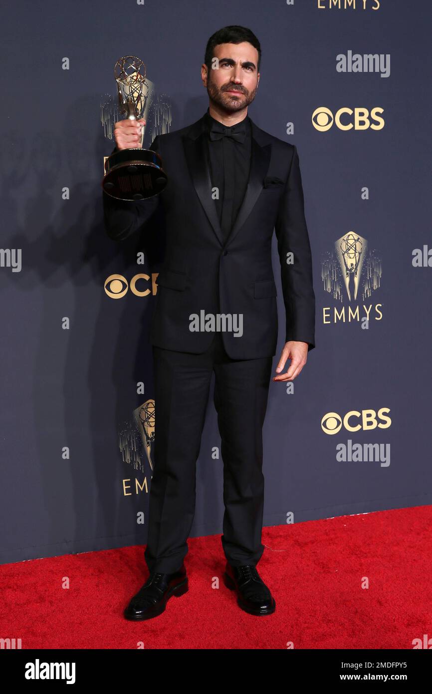 Brett Goldstein Poses For A Photo With The Award For Outstanding