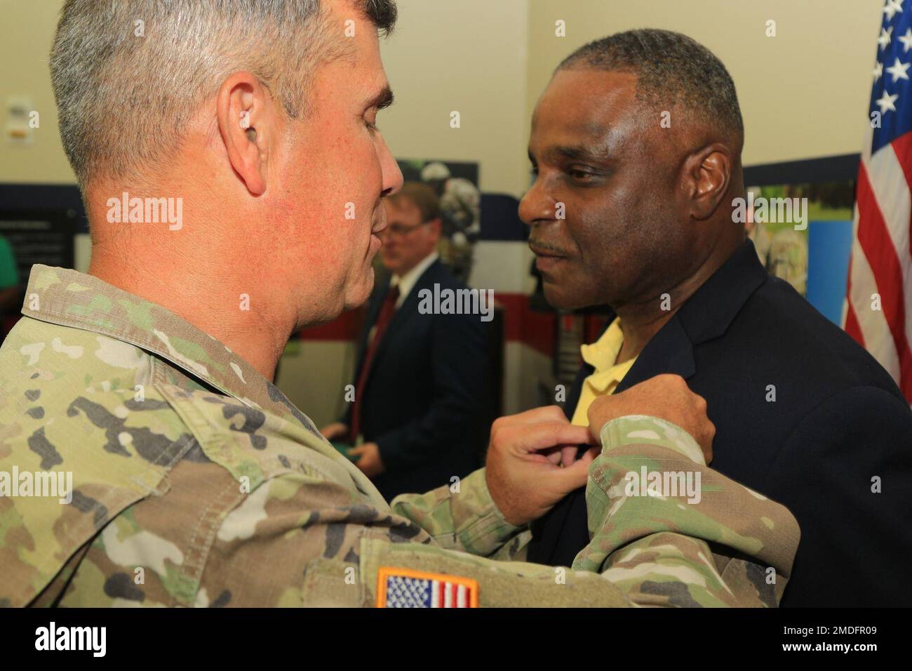 Maj. Gen. Antonio V. Munera (left), the commanding general of the 20th ...