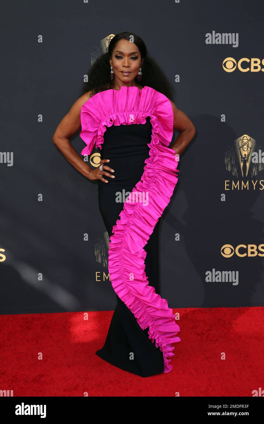 Angela Bassett arrives at the 73rd Emmy Awards at the JW Marriott on ...