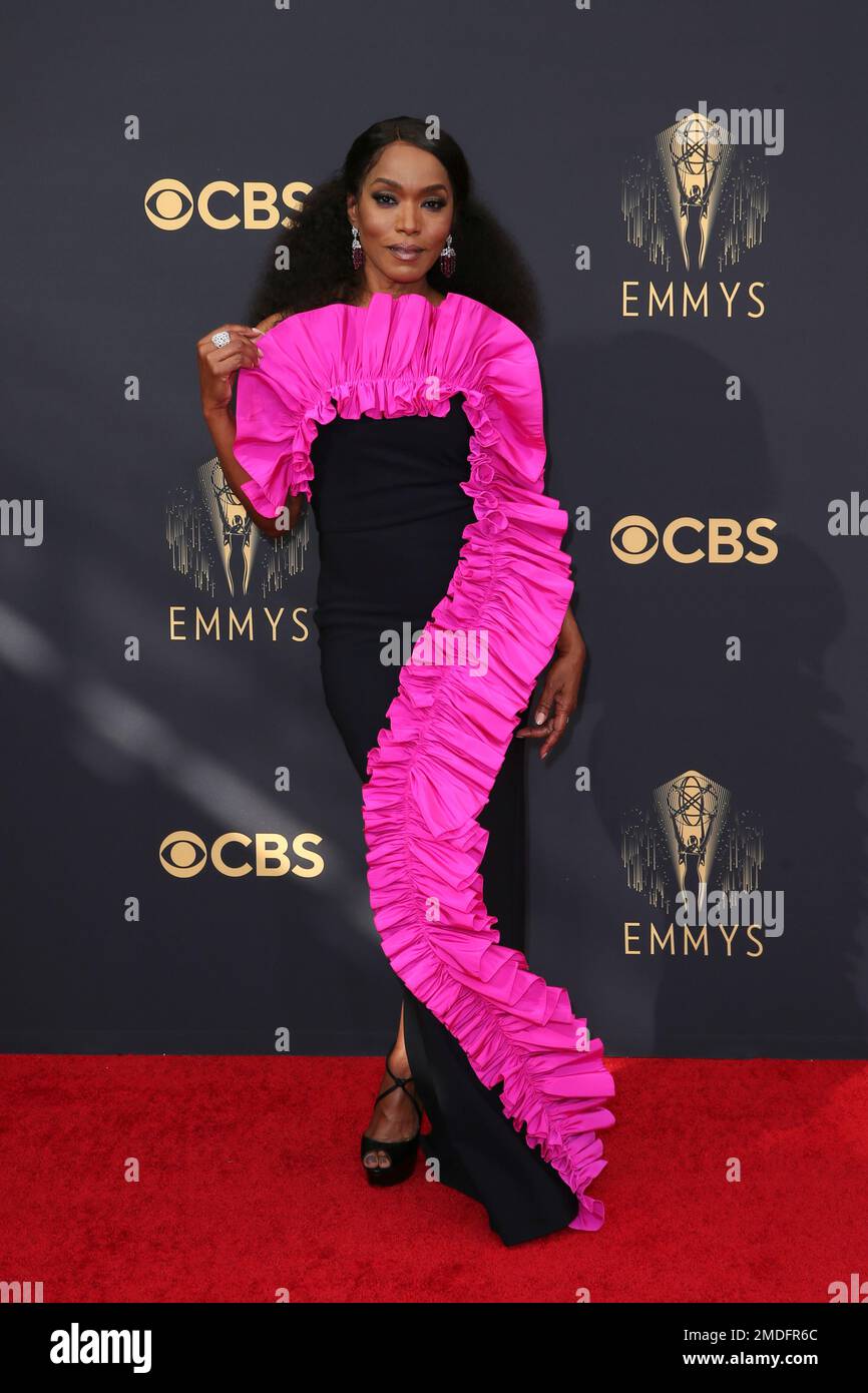Angela Bassett arrives at the 73rd Emmy Awards at the JW Marriott on ...