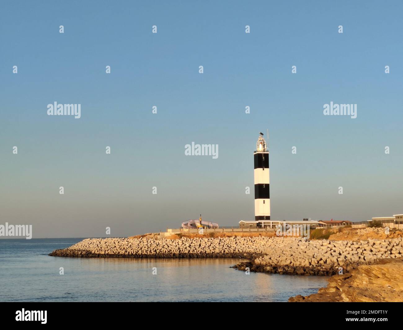 Lighthouse near Dwarka beach/ Gujarat/India Stock Photo - Alamy