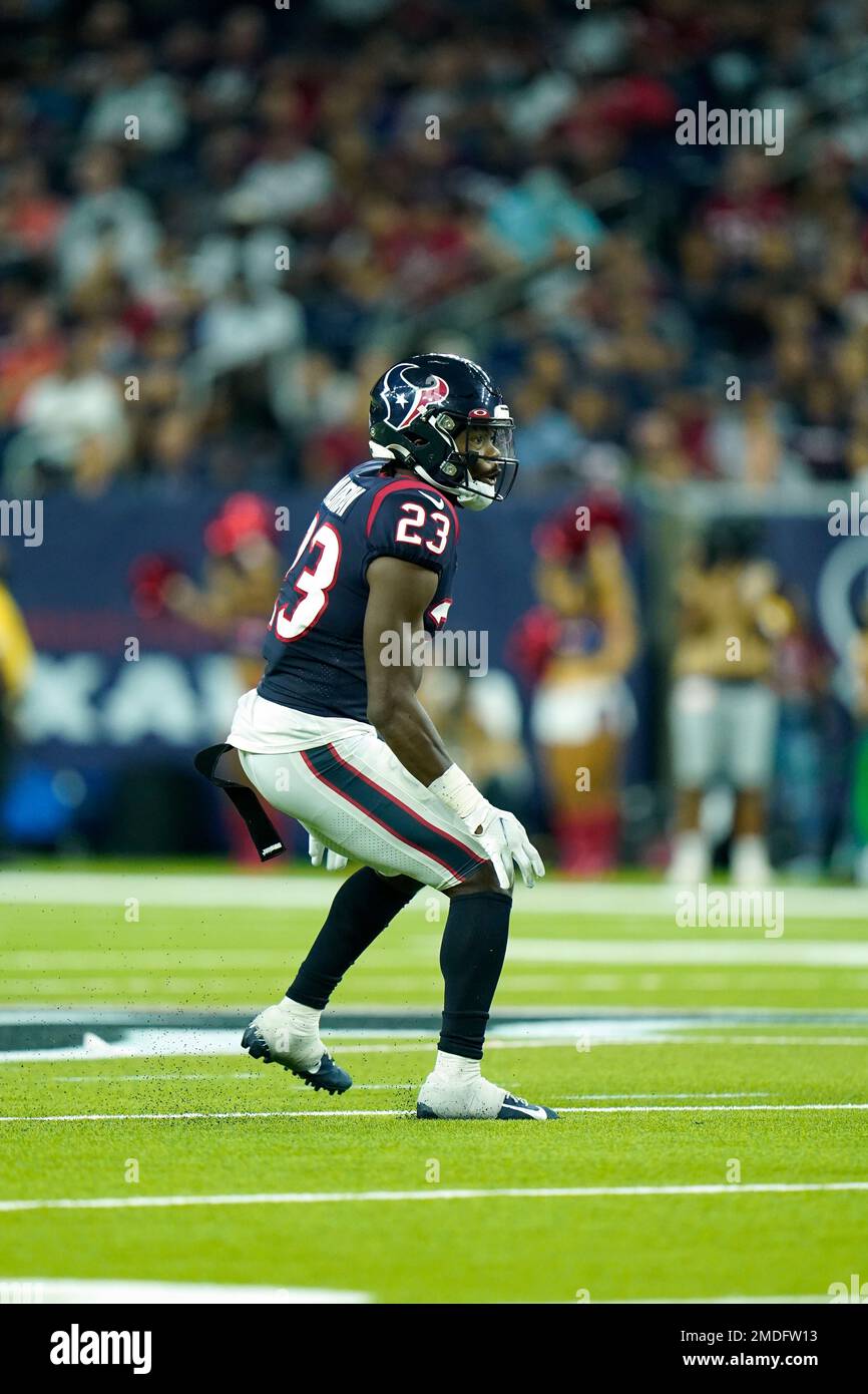 Houston Texans defensive back Eric Murray (23) drops in coverage during ...
