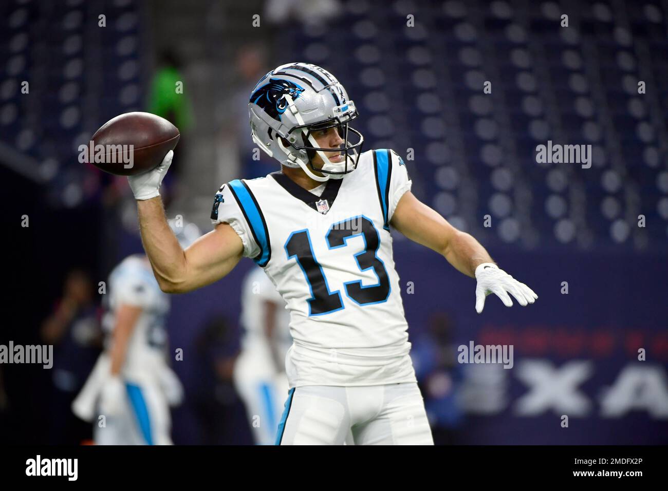 Carolina Panthers wide receiver Alex Erickson (13) warms up before an ...